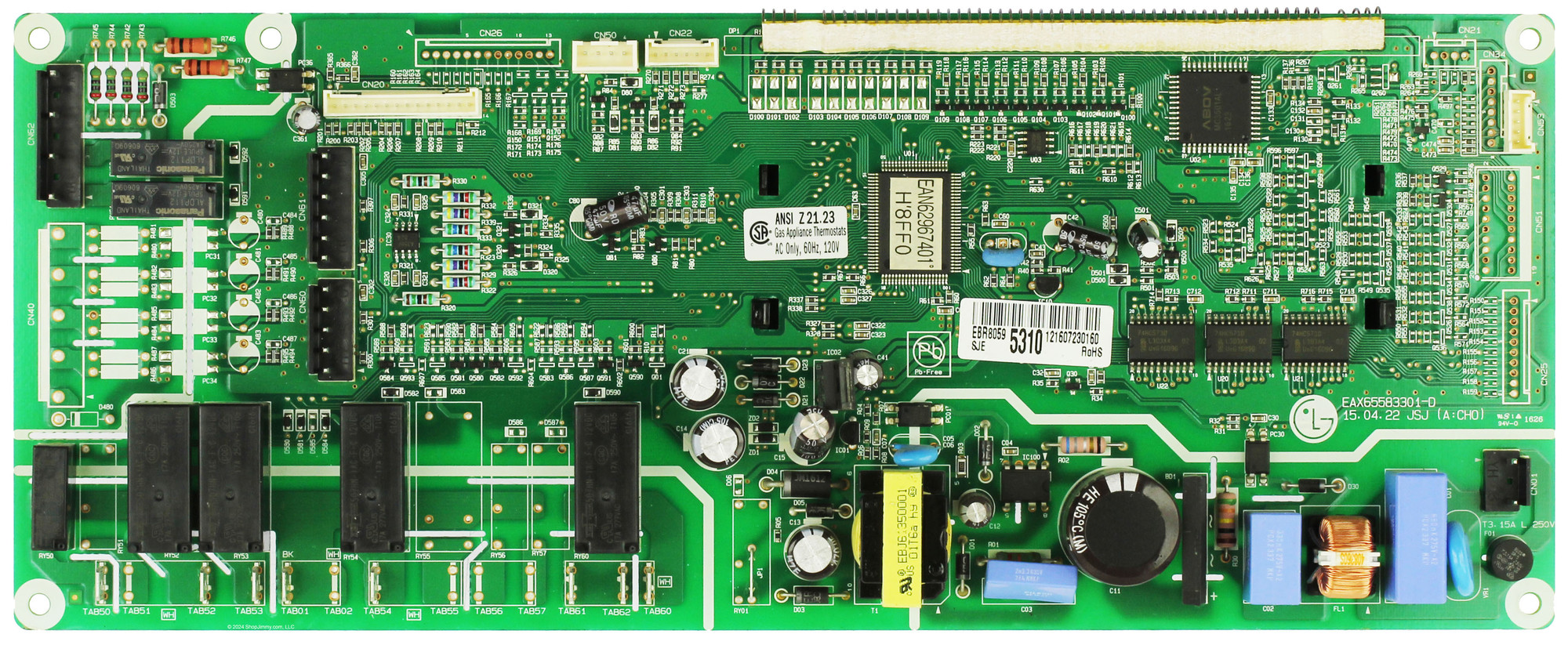 LG Oven EBR80595310 Double Oven Range Control Board