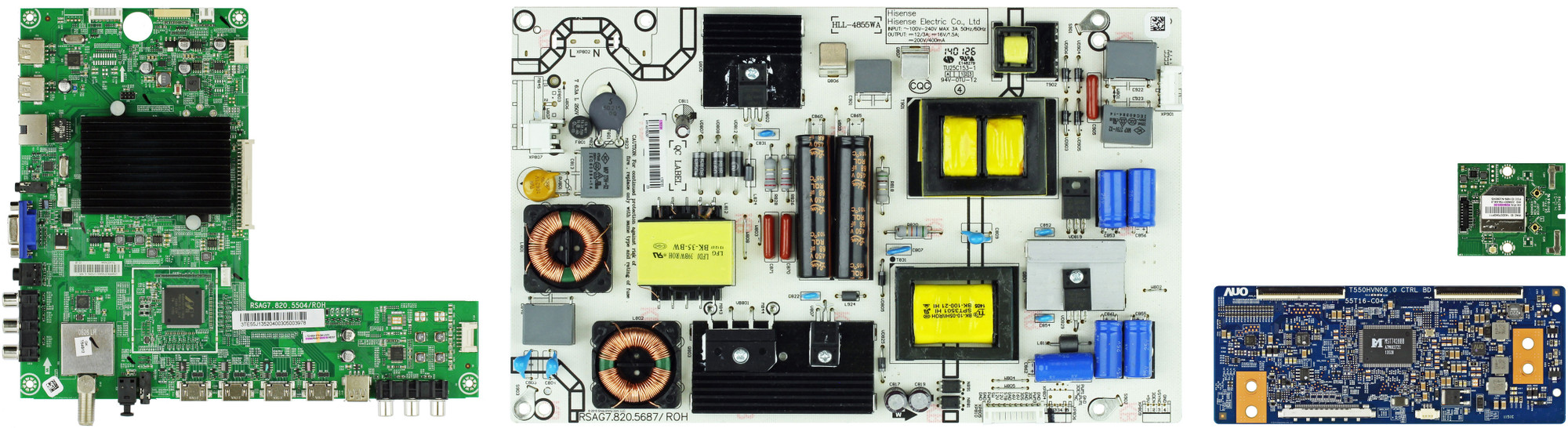 Hisense 55H6SG Complete TV Repair Parts Kit -Version 1