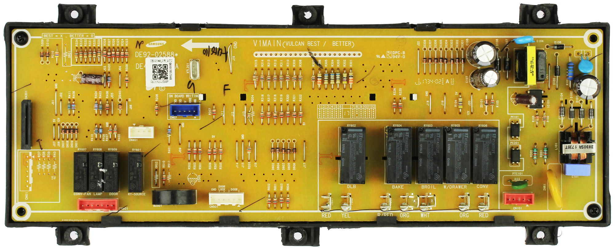 Samsung Range DE92-02588F Main Control Board