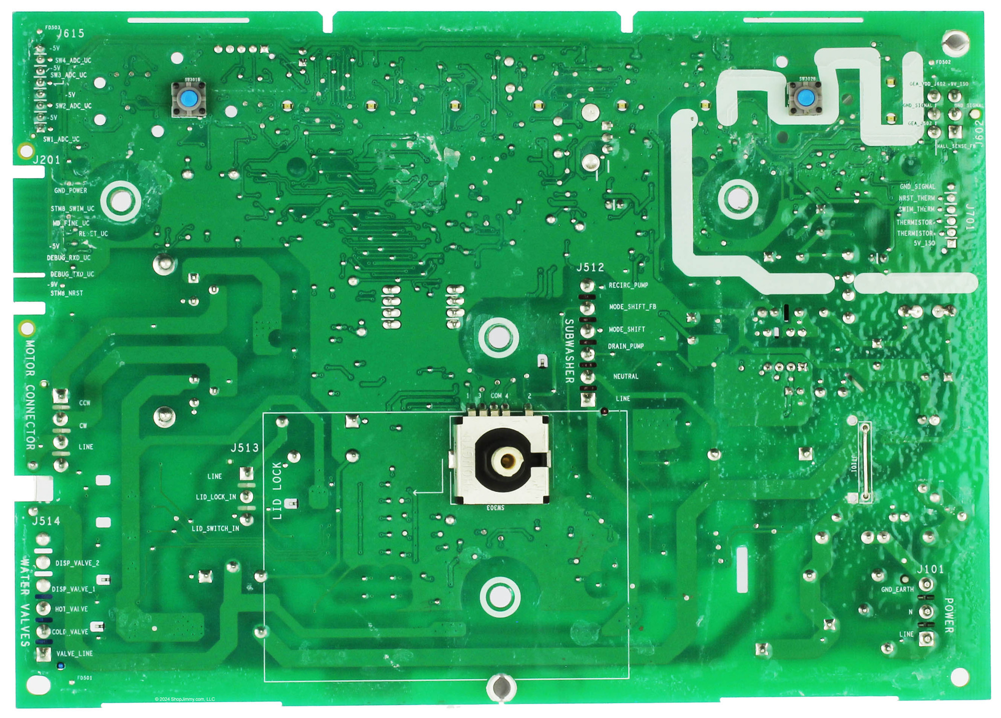 GE Washer 290D1955G002 Main UI Control Interface Board