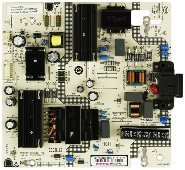 Vizio 60101-05293 Power Supply for V4K65M-0804