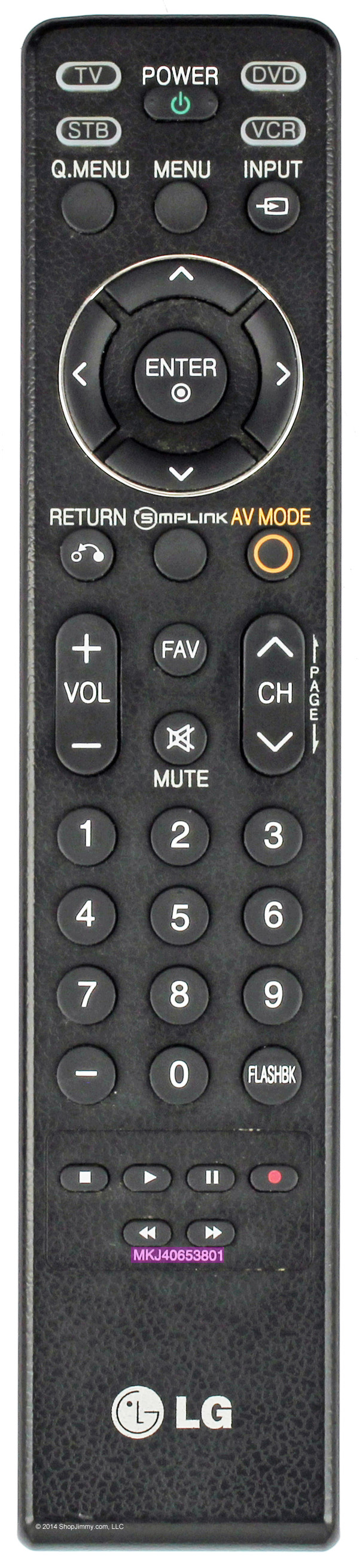 LG MKJ40653801 Remote Control