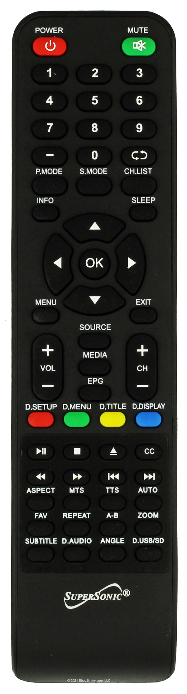 Supersonice LED TV Remote Control Version 1 -- New