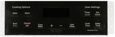 GE Oven WB27X45466 164D8450G163 Control Board - Gray Overlay