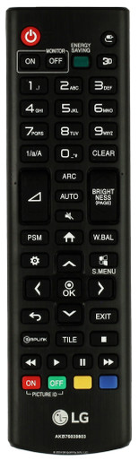 LG AKB76039803 Hospitality Remote Control - NEW