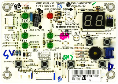 LG EBR89540820 Air Conditioner Pcb Assembly Display Board