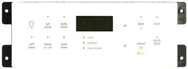 Electrolux 316557216 Range Main Control Board-White Overlay