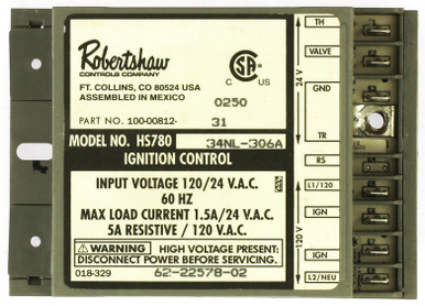 RobertShaw HS780 34PL308A Furnace Ignition Control Module