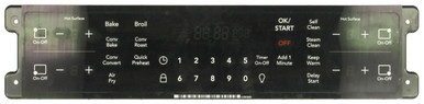 Frigidaire Range 5304522786 A12867302 Control Panel With Black Overlay