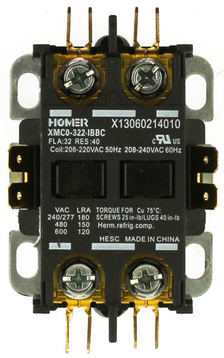 Homer X13060214010 2 Pole 32A Contactor