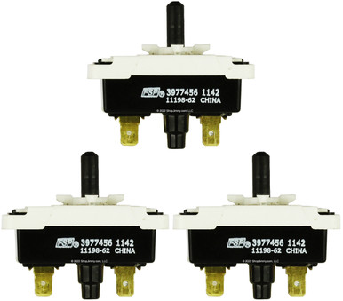 Whirlpool Dryer WP3977456 Push to Start Switch (3-PACK)