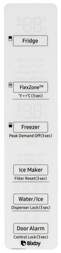Samsung Refrigerator DA97-19962T Control Panel Assembly