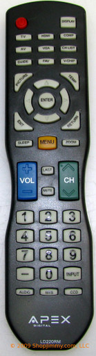 Apex LD220RM Remote Control