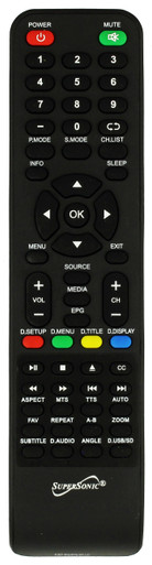Supersonice LED TV Remote Control Version 1 -- New