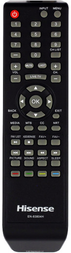 Hisense EN-83804H 211082 Remote Control--Open Bag 32H3D 40H3D 43H3D
