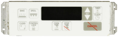 Maytag Range 7601P552-60 Control Panel White Overlay