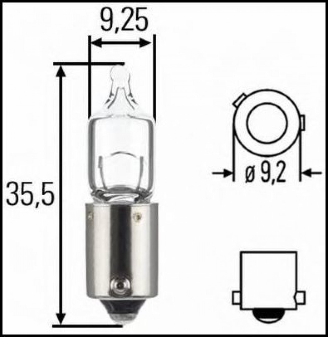 AUDI TT A8 A4 MINIATURE HALOGEN 12V 6W BULB Bax9s H6W 433C