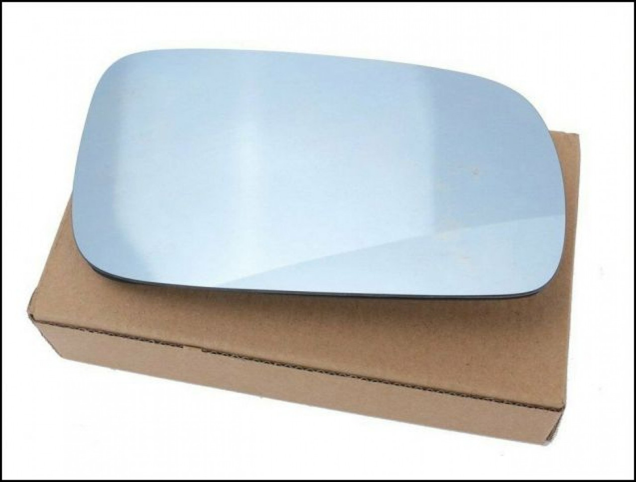VW VOLKSWAGEN EXTERIOR DOOR MIRROR GLASS RHS BACKING PLATE BLUE HEATED ...