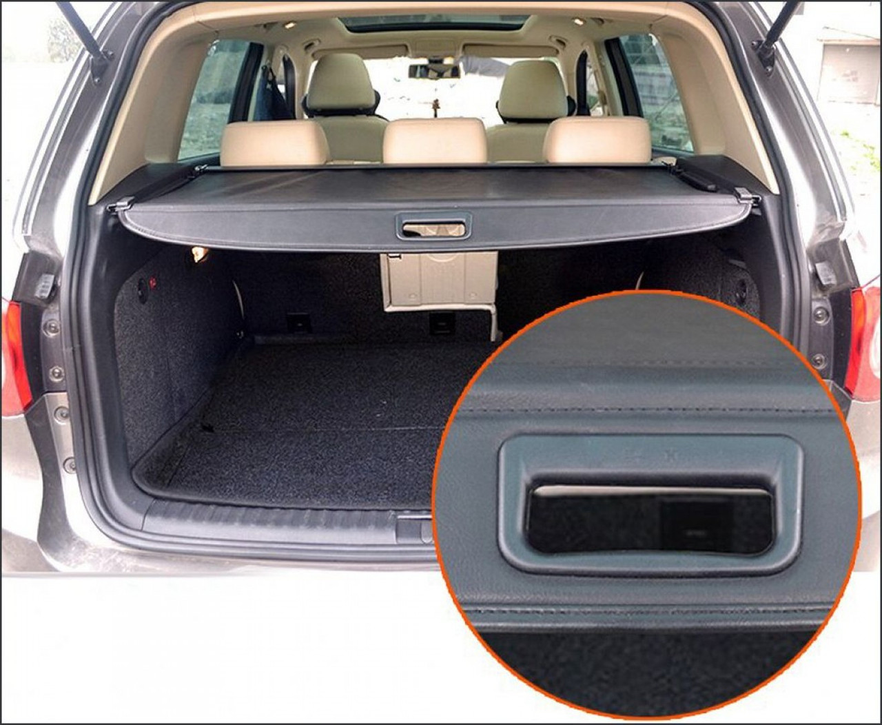 REAR CARGO COVER RETRACTABLE BLIND TONNEAU FOR VW VOLKSWAGEN TIGUAN 1ST ...