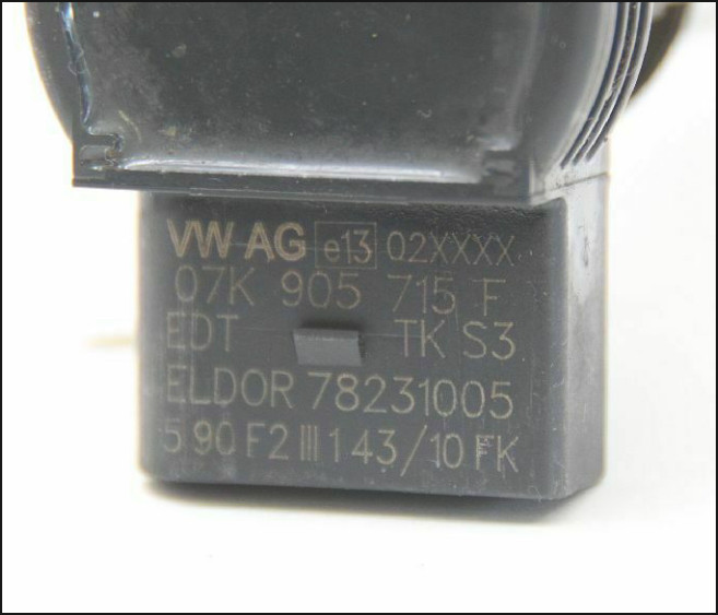 07K905715F PENCIL IGNITION COIL VW VOLKSWAGEN AUDI AXX BWA 2.0L GTI ...