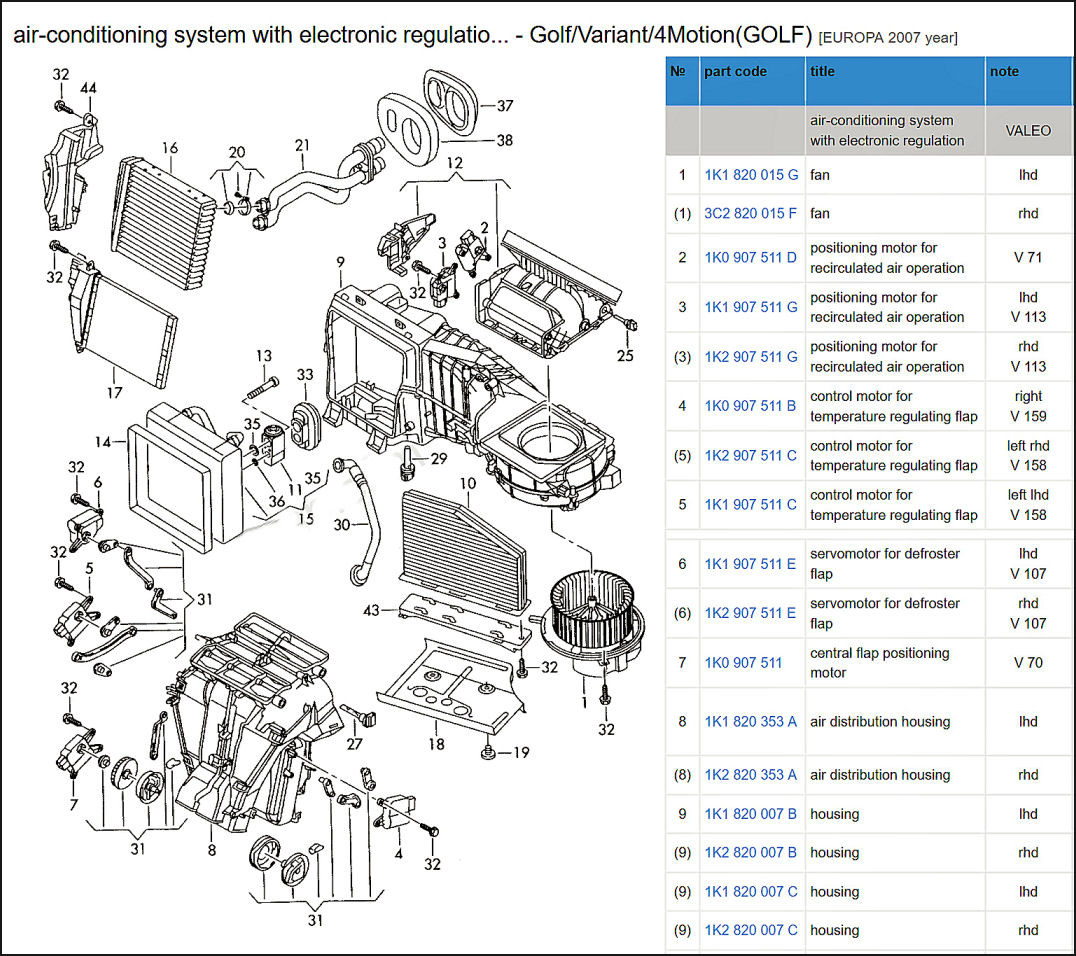 VW VOLKSWAGEN AUDI AIRCON CENTRE FLAP POSITIONING SERVO MOTOR ACTUATOR ...