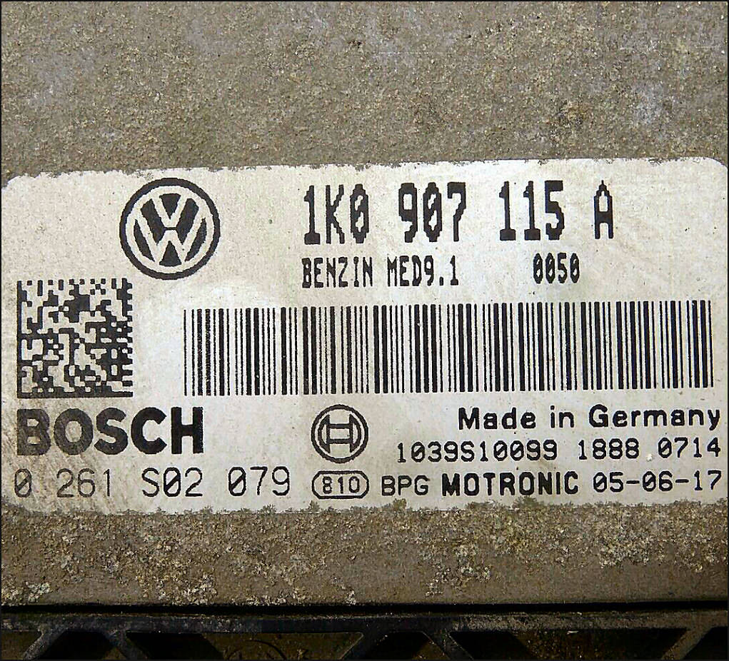 VW VOLKSWAGEN GOLF MK5 GTI 2.0L TFSI AXX TURBO BOSCH MOTRONIC EU4 ...