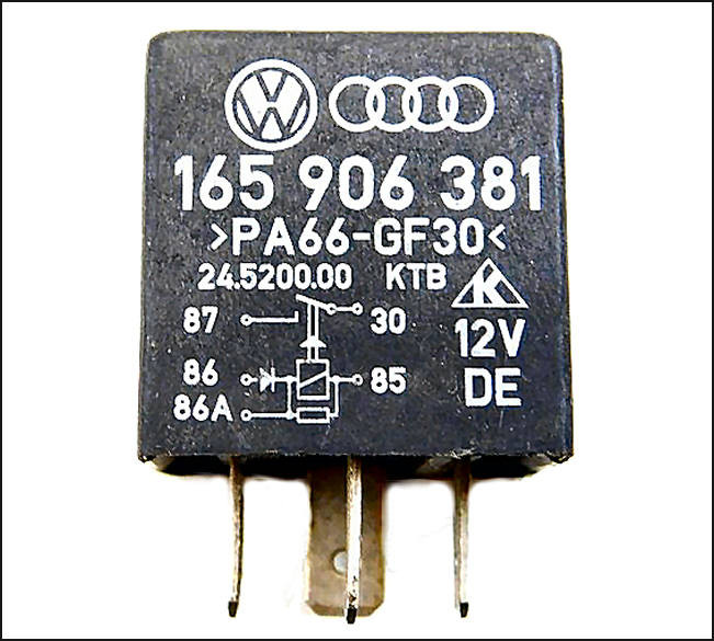 VW VOLKSWAGEN AUDI GENUINE OEM 30 RELAY 5-PIN ECU GENERAL PURPOSE ...