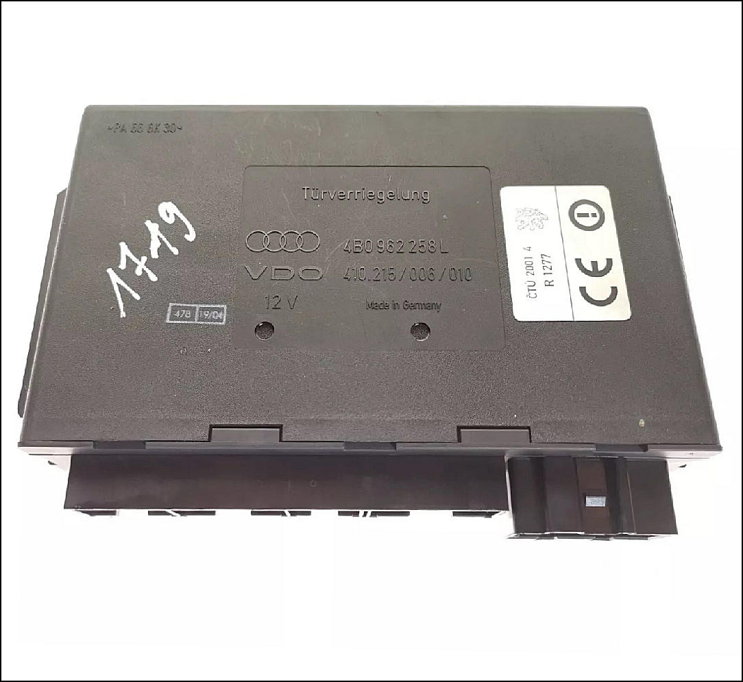 AUDI A6 C5 BCM CCM CENTRAL LOCKING MODULE WIRELESS 434MHz 4B0962258L ...