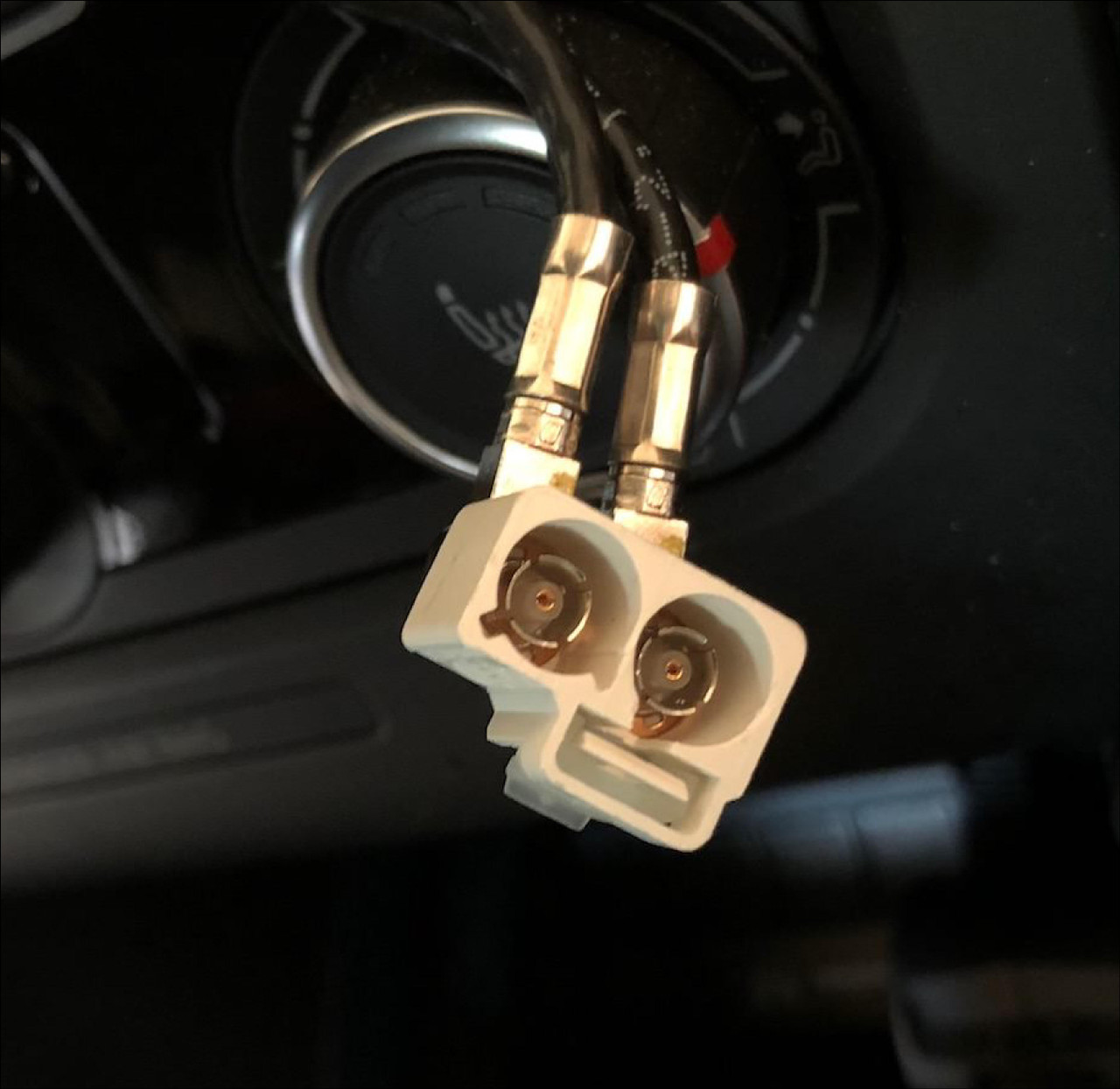 FAKRA FM ANTENNA PLUG ADAPTER Y-SPLITTER JOINER 1 x TWIN DOUBLE MALE TO ...