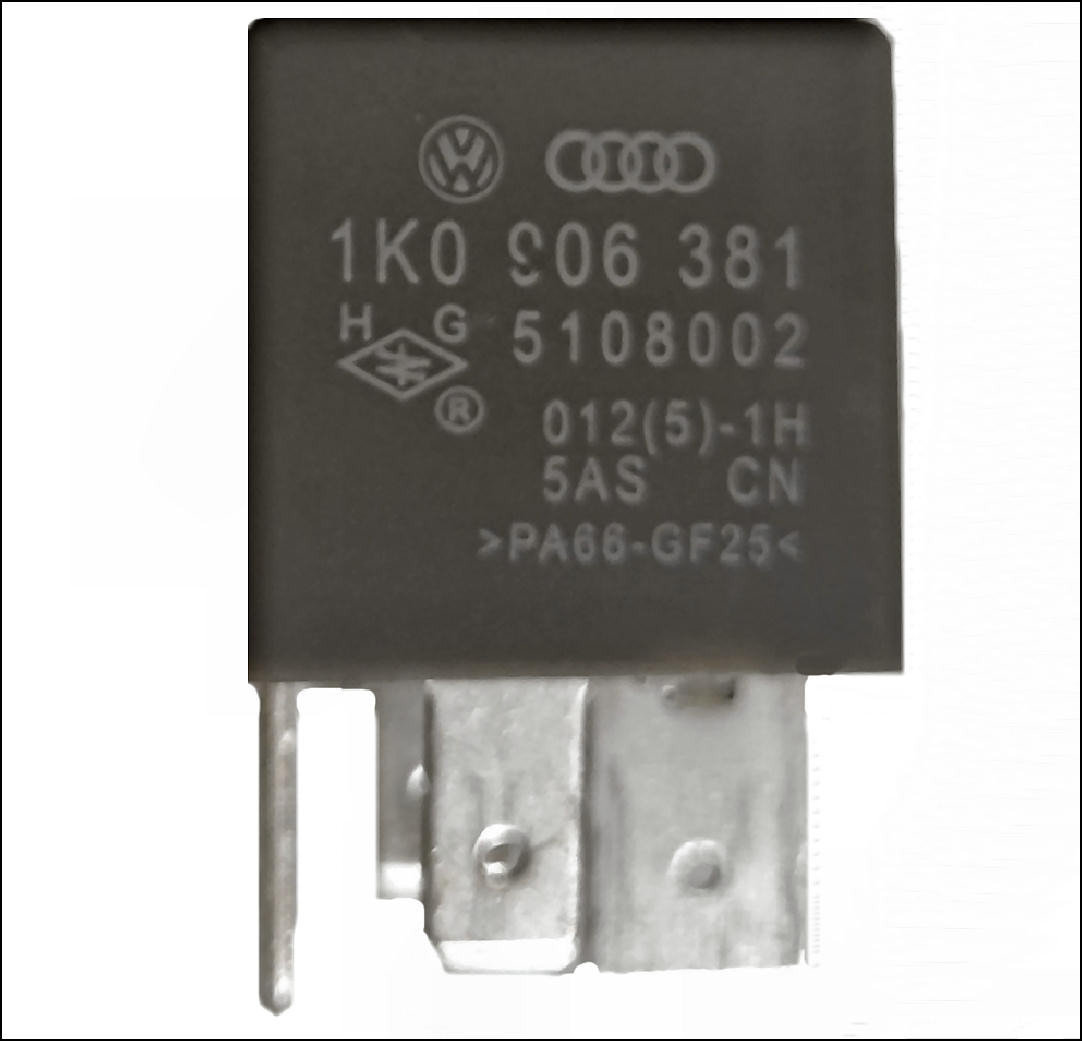 VW VOLKSWAGEN AUDI GENUINE OEM OE NEW 458 RELAY 5-PIN 50A ECU POWER ...