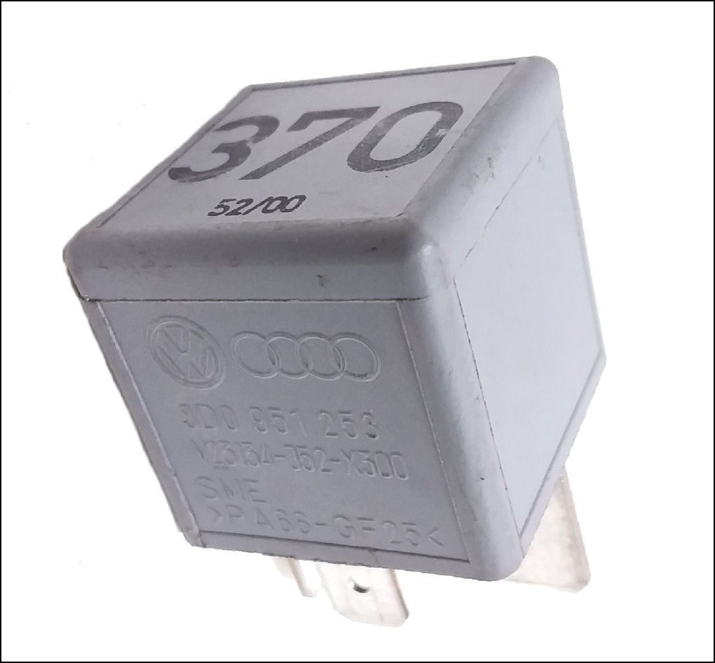 VW VOLKSWAGEN AUDI 370 X-CONTACT CLOSE RELIEF RELAY 5-PIN 50A 8D0951253 ...