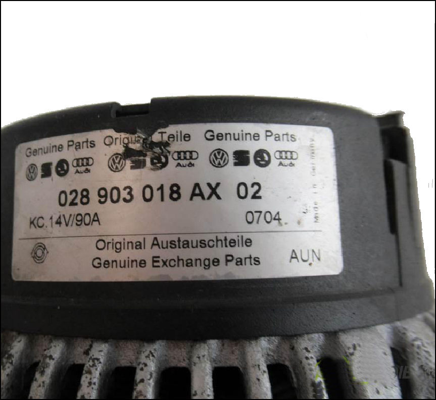 VW VOLKSWAGEN AUDI A3 8L ALTERNATOR 90AMP 028903018AX BOSCH