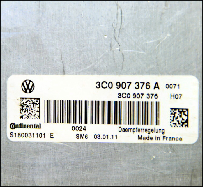 VW VOLKSWAGEN DCC ELECTRONIC SUSPENSION DAMPING CONTROL MODULE ...