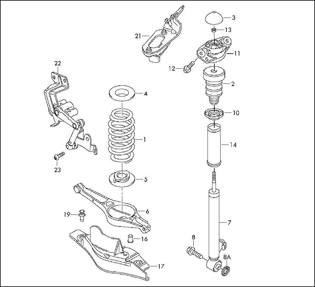 VW VOLKSWAGEN AUDI DCC ELECTRONIC SUSPENSION DAMPING ACCELERATION ...