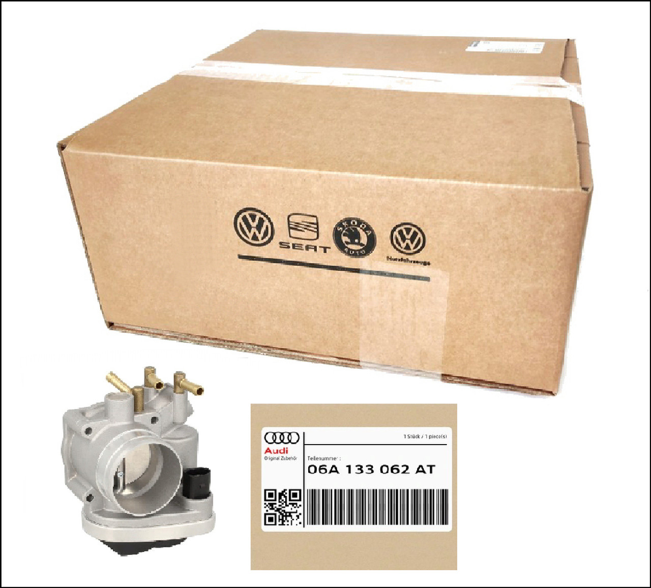 06A133062D THROTTLE BODY DBW DRIVE BY WIRE TYPE VW VOLKSWAGEN GOLF BORA ...