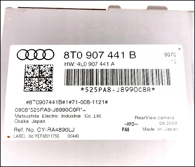 AUDI A6 SEDAN C6 4F 2005 - 2008 COMPLETE REVERSE REVERSING CAMERA ...