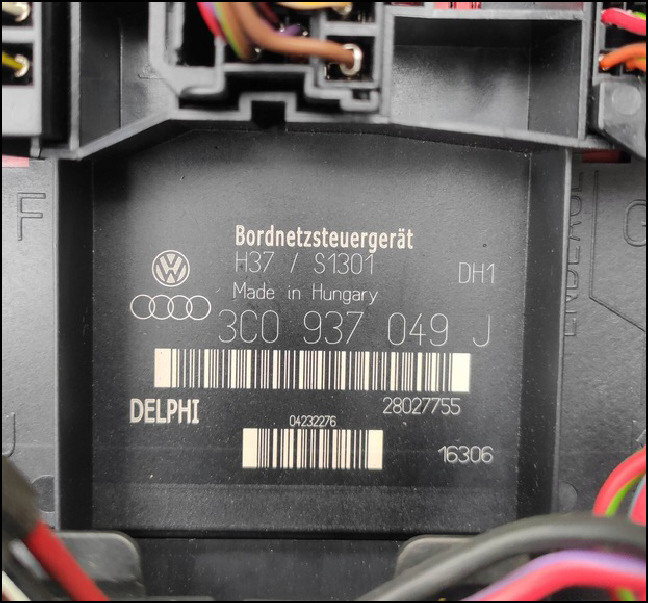 VW VOLKSWAGEN PASSAT B6 GOLF JETTA MK5 3C0937049J BCM ONBOARD SUPPLY ...