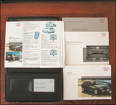 GENUINE AUDI FACTORY HANDBOOK SET A3 8P 3-DOOR 2004 - 2006 PRE-FACELIFT