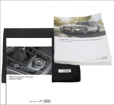 GENUINE AUDI FACTORY HANDBOOK SET WALLET WITH MMI SUPPLEMENT A4 S4 ...