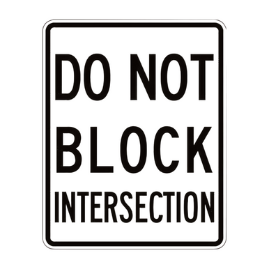 R10-7 Do Not Block Intersection