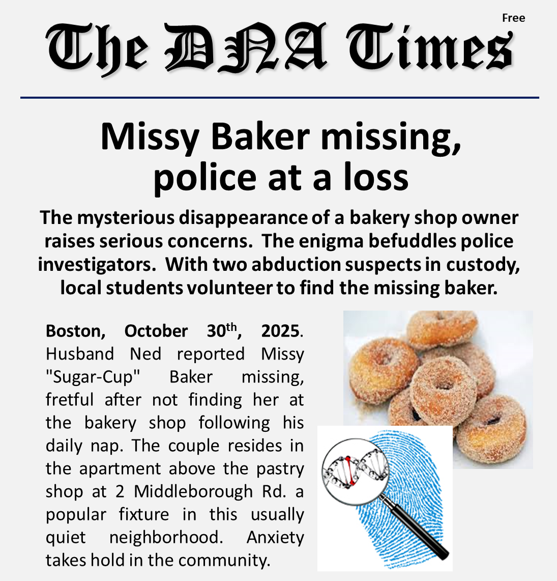 Crime Lab - Missy Baker missing (PCR) (8 lab stations) - Southern ...