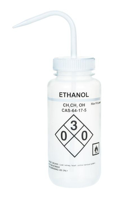 Wash Bottles - Labelled, Ethanol - Southern Biological
