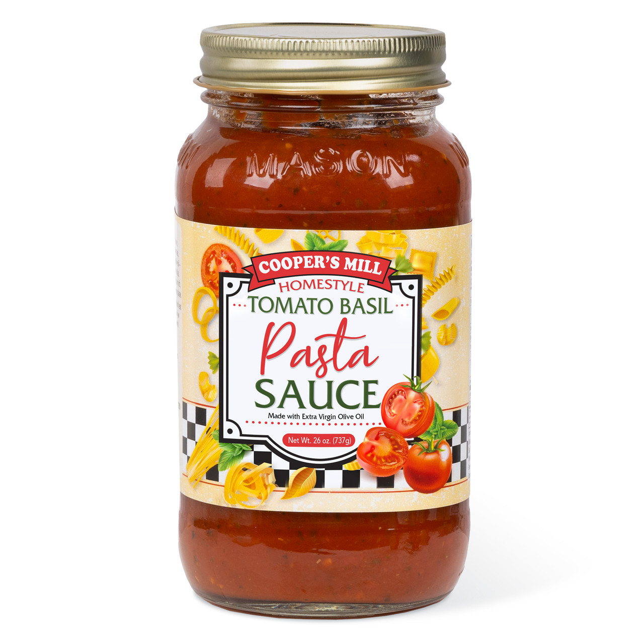 Tomato Basil Homestyle Pasta Sauce | Cooper's Mill