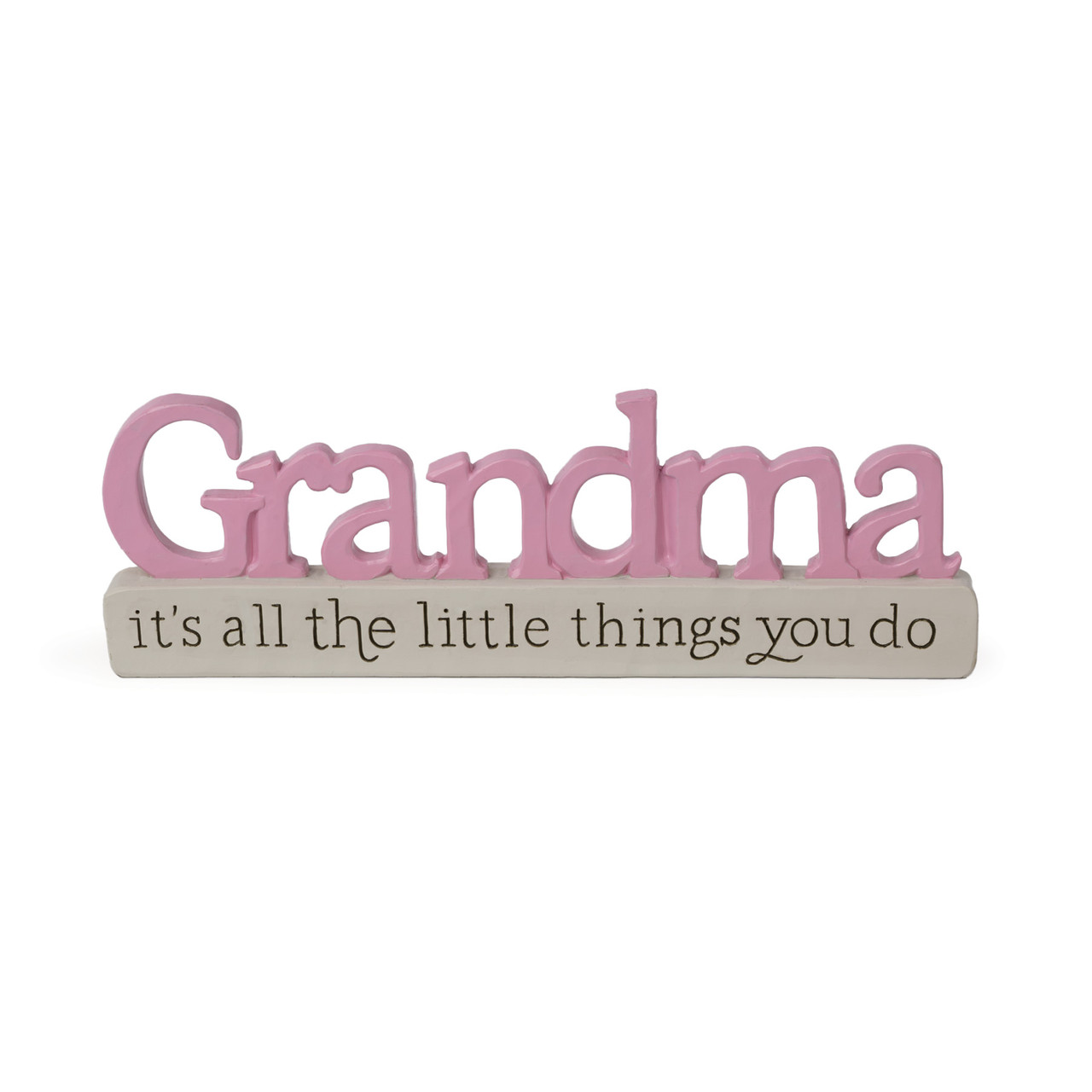 Fresh Flowers Message Block - Grandma