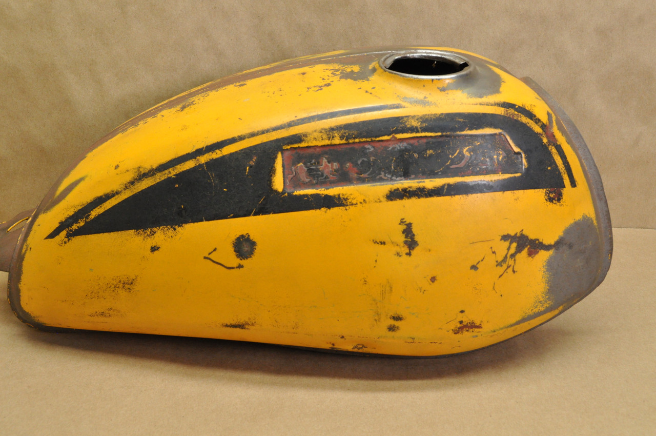 Vintage Used OEM Honda SL70 K0 Fuel Gas Tank Yellow & Black 17500-118 ...