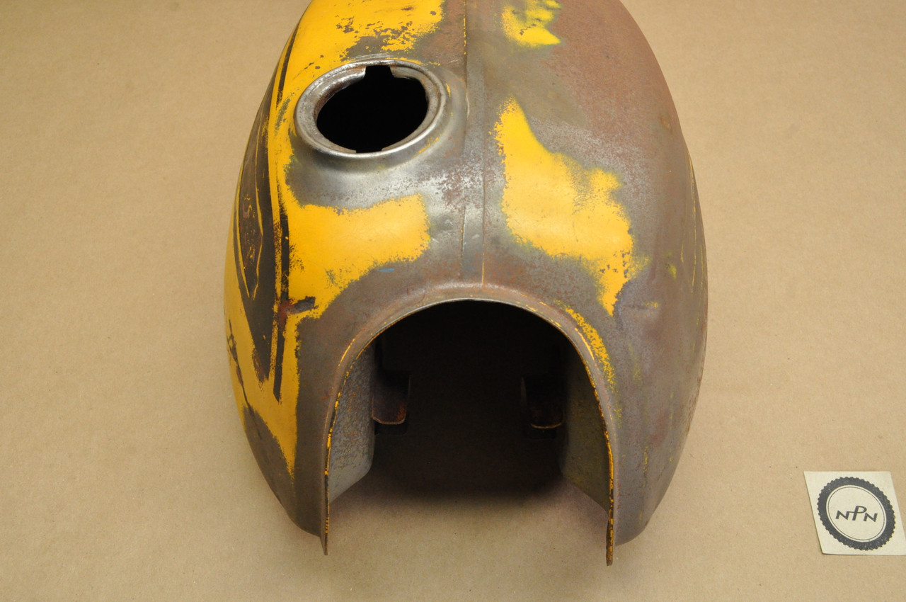 Vintage Used OEM Honda SL70 K0 Fuel Gas Tank Yellow & Black 17500-118 ...