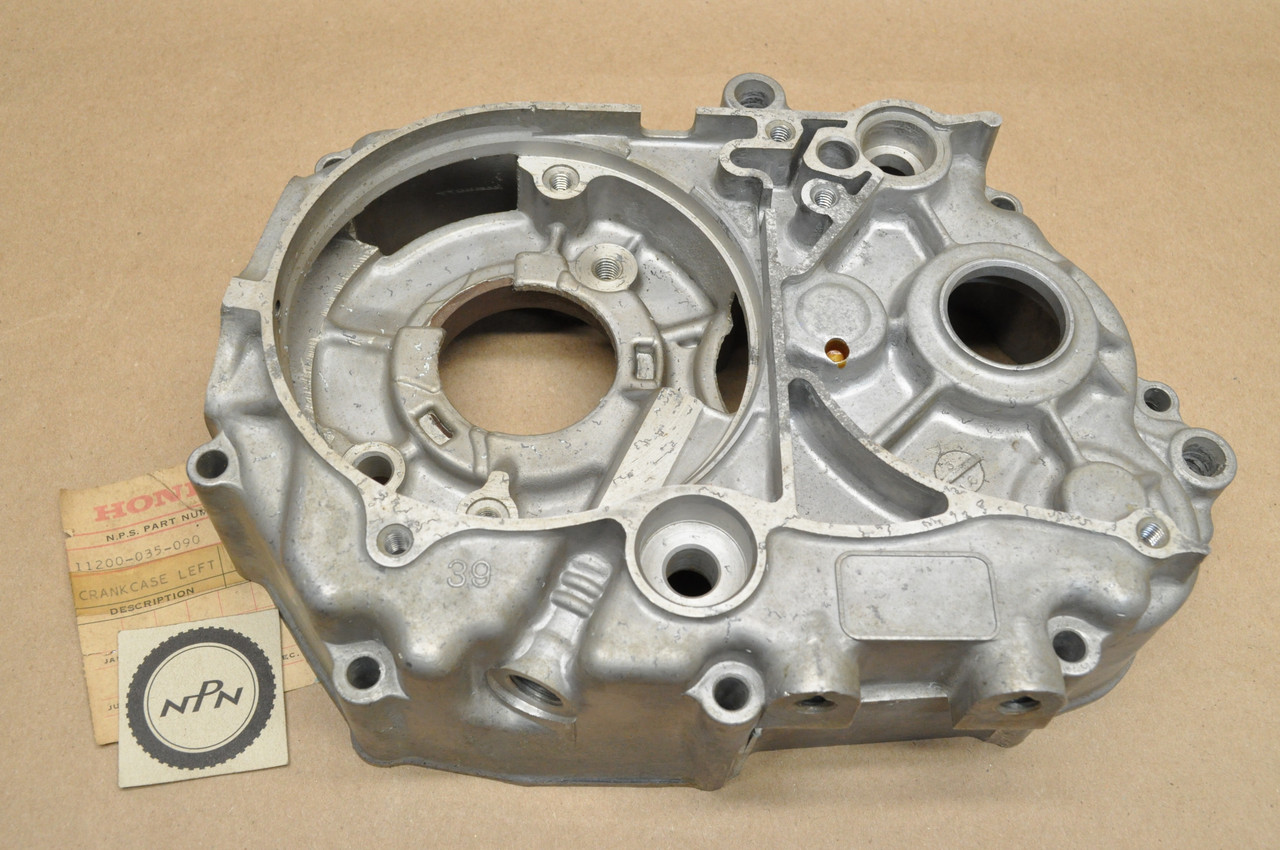 NOS Honda CL70 K0-K2 S65 SL70 K0 Engine Motor Left Crank Case 11200-035 ...