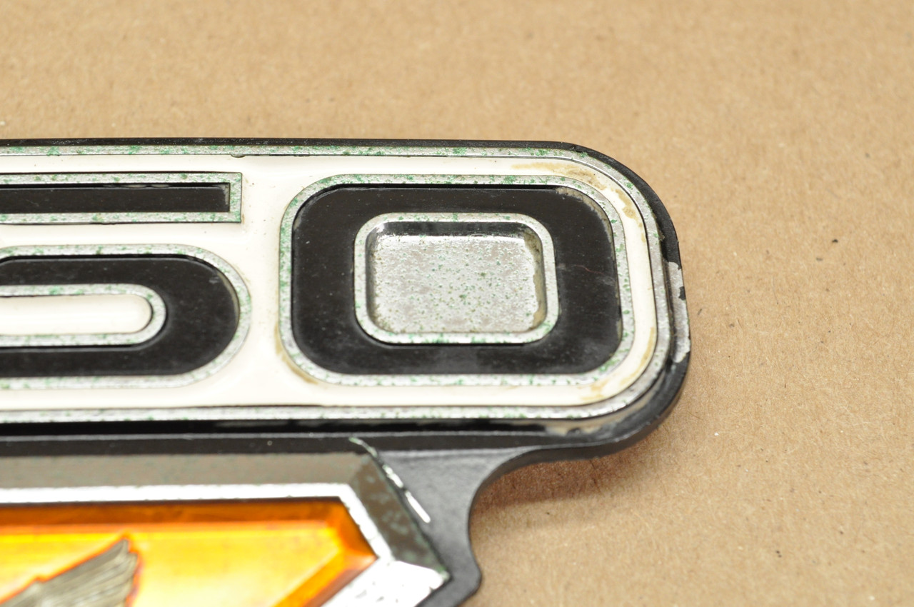 Vintage Used OEM Honda CB350 G CL350 K5 Left Cover Emblem Badge 87126 ...