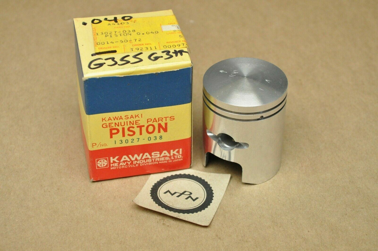 NOS Kawasaki G3 Bushmaster .040" (1.00mm) Oversize Piston 13027-038 ...