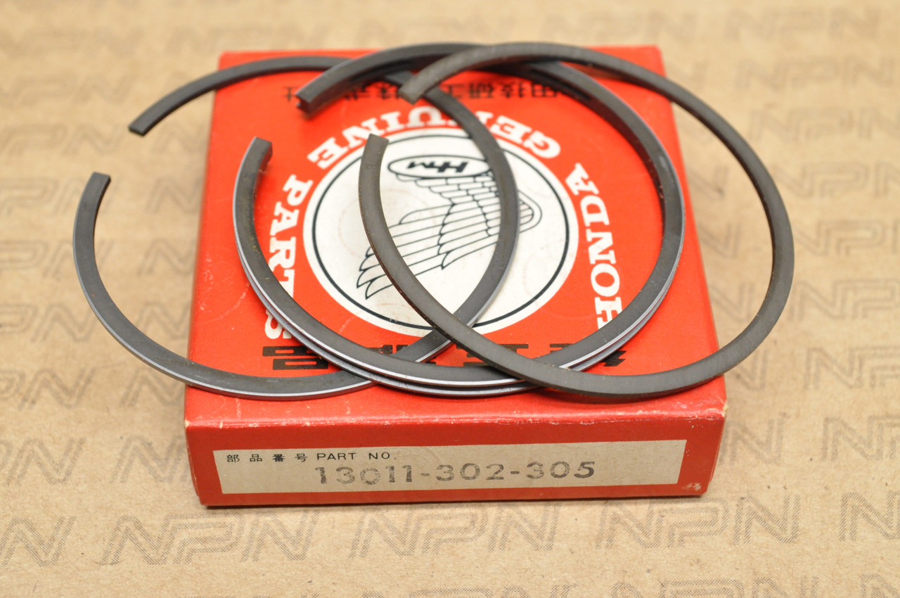 NOS Honda CA175 CB175 CL175 SL175 Standard Size Piston Ring Set 13011 ...
